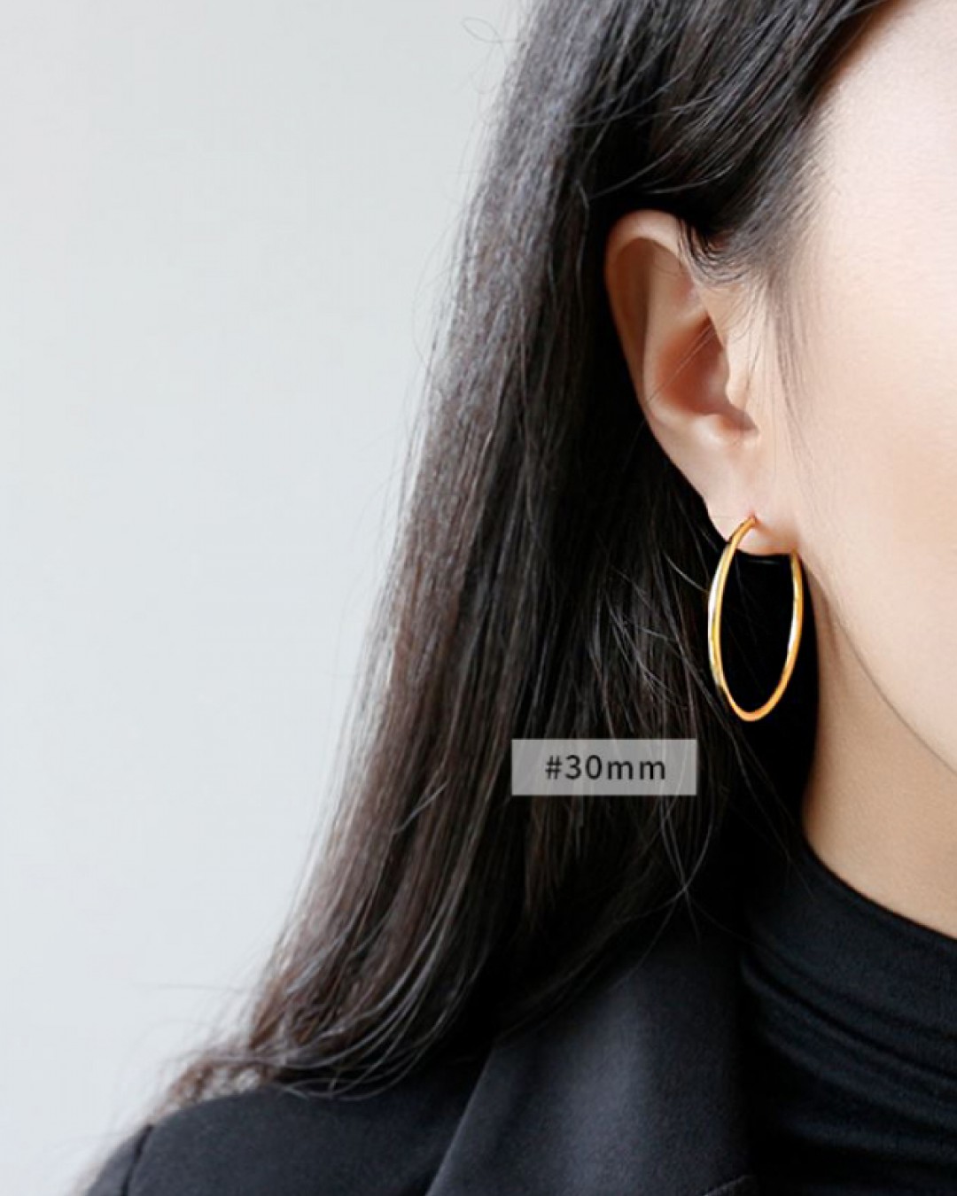 ANAIS 18k Gold Vermeil Large Endless Hoop Earrings | INXSKY