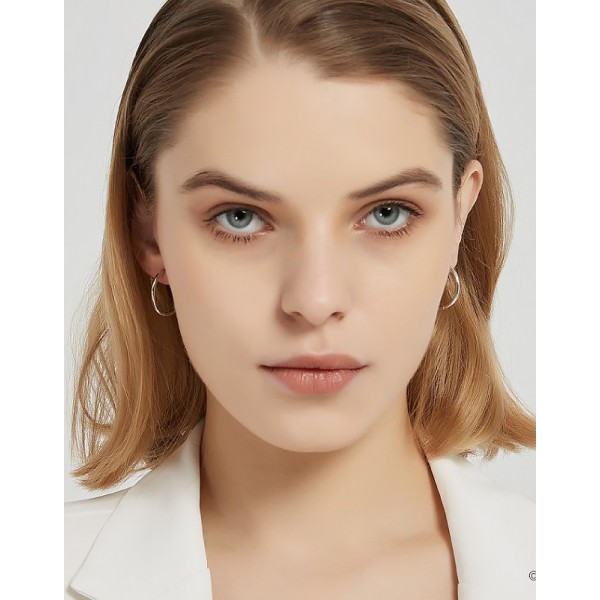 Ivy Gold U-Shaped Hoop Earrings | INXSKY