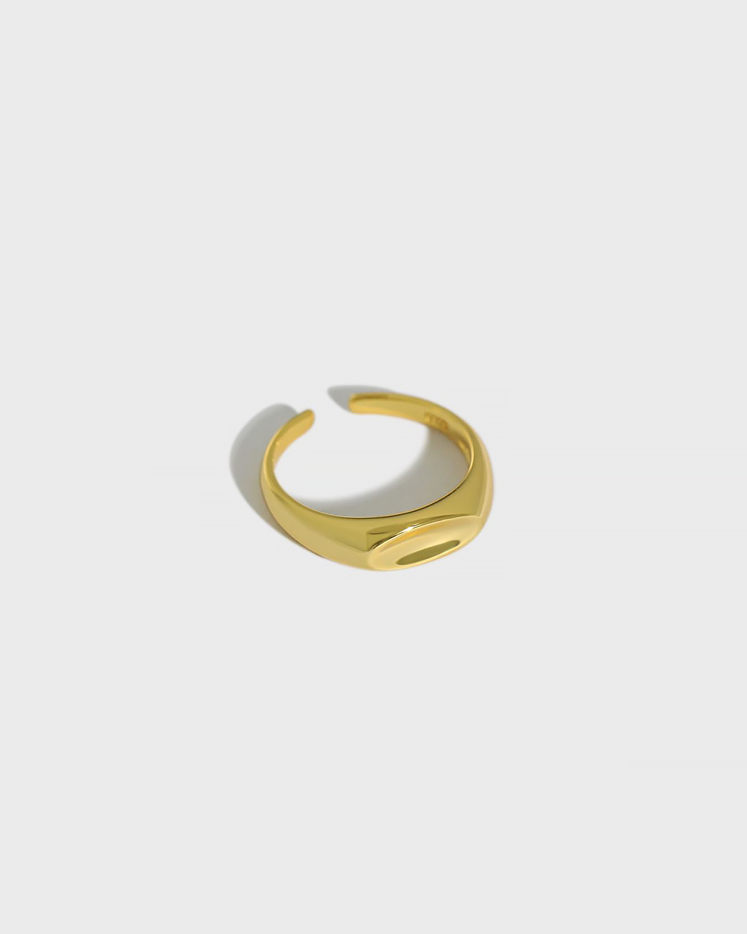 AURORA 18k Gold Vermeil Signet Ring | INXSKY