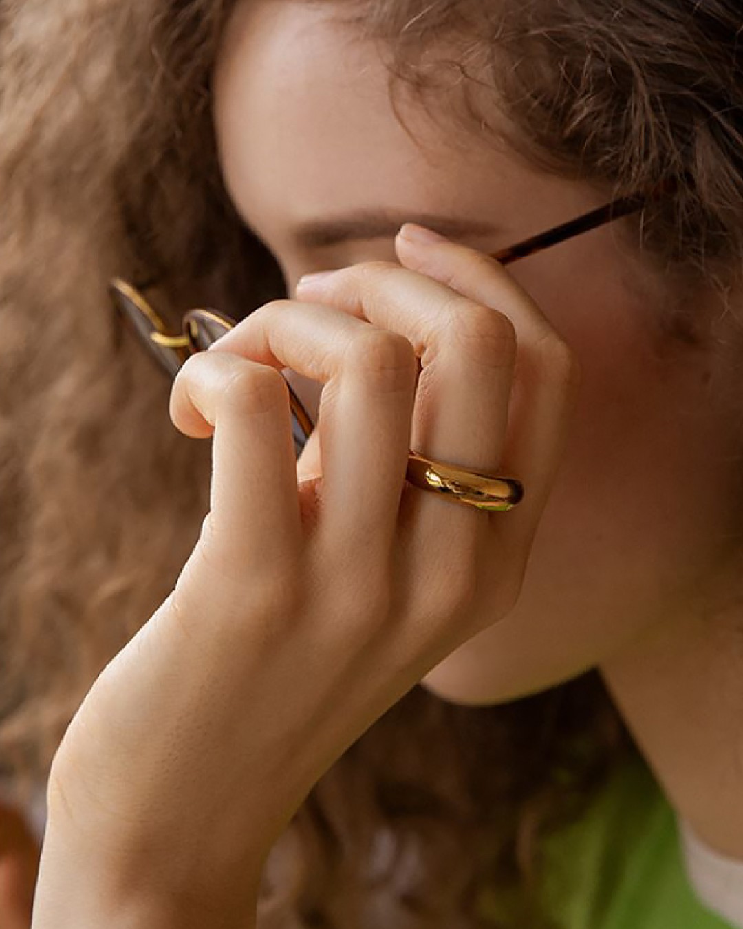 KIMBERLY 18k Gold Vermeil Ring | INXSKY