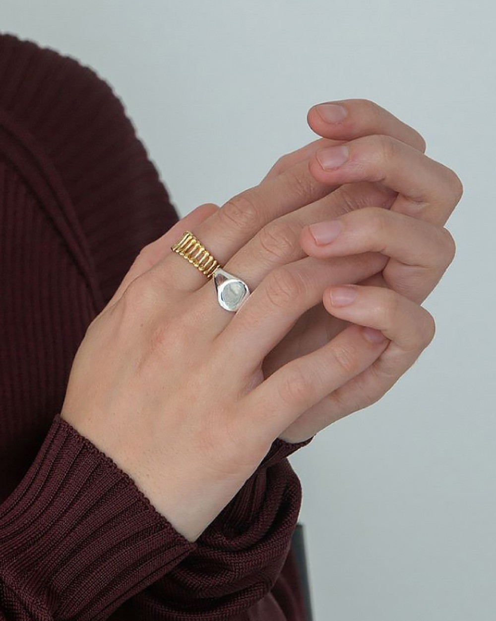 Maud 925 Sterling Silver Signet Ring | INXSKY